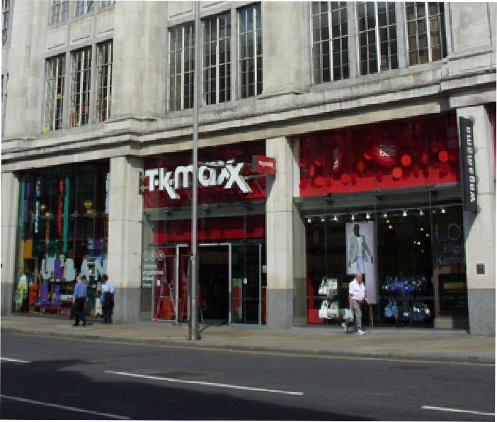 TK Maxx Clothing Store On Kensington High Street TK Maxx Clothing Store On Kensington High Street